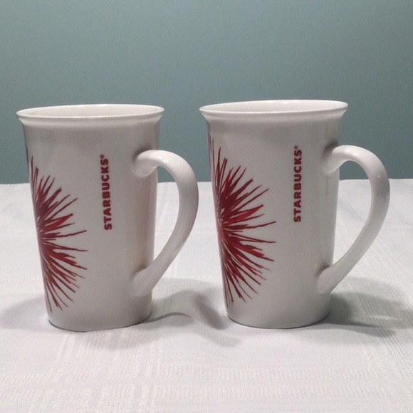 Starbucks | Dining | Starbucks Coffee Mugs Bundle Red Starburst 2 Ounce ...